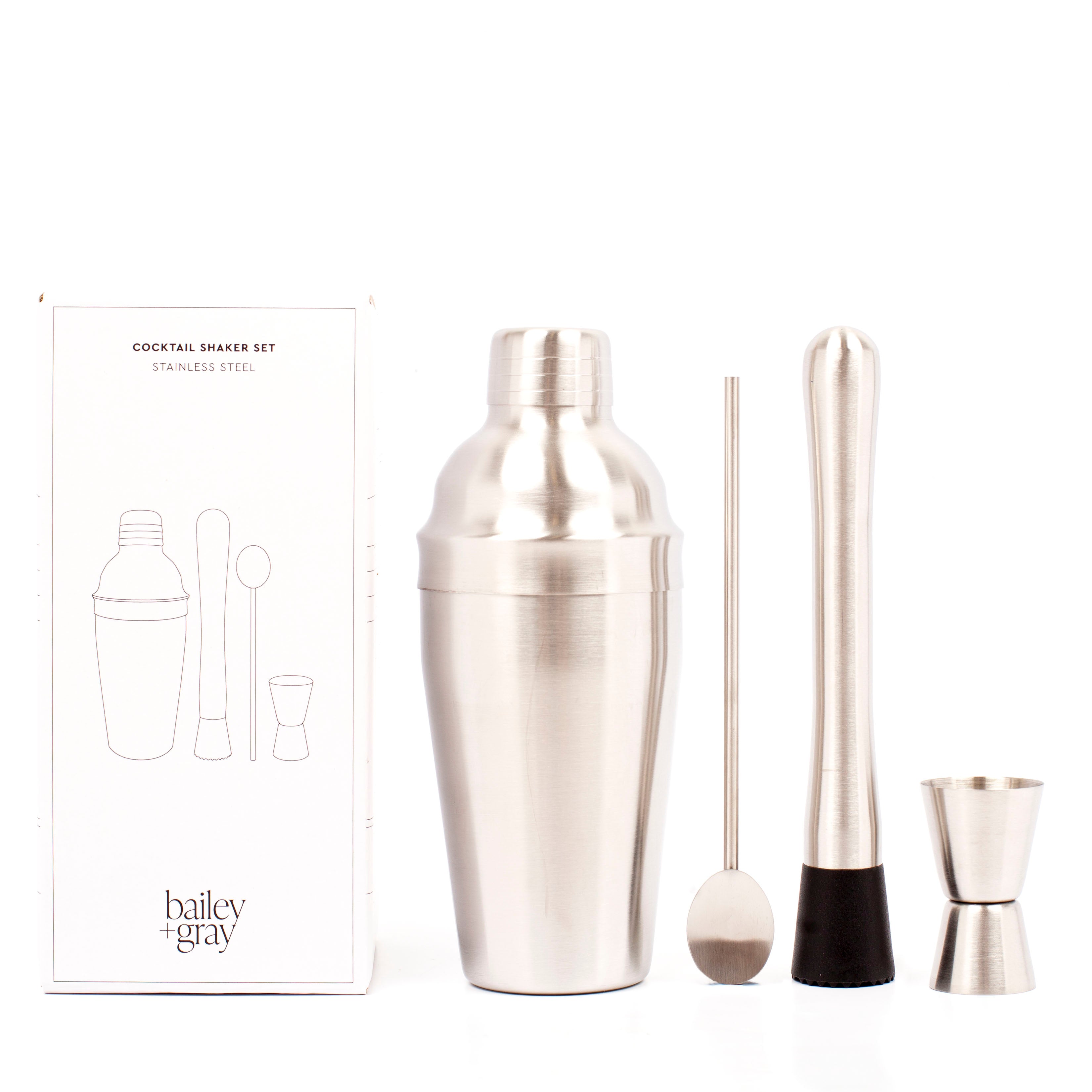Bailey + Gray Cocktail Shaker Set – Giftbox Boutique
