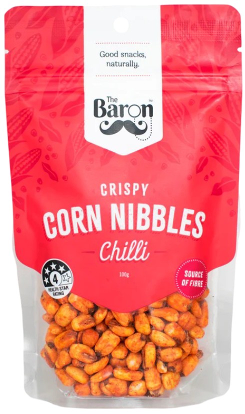 The Baron Corn Nibbles Chilli 100g – Giftbox Boutique