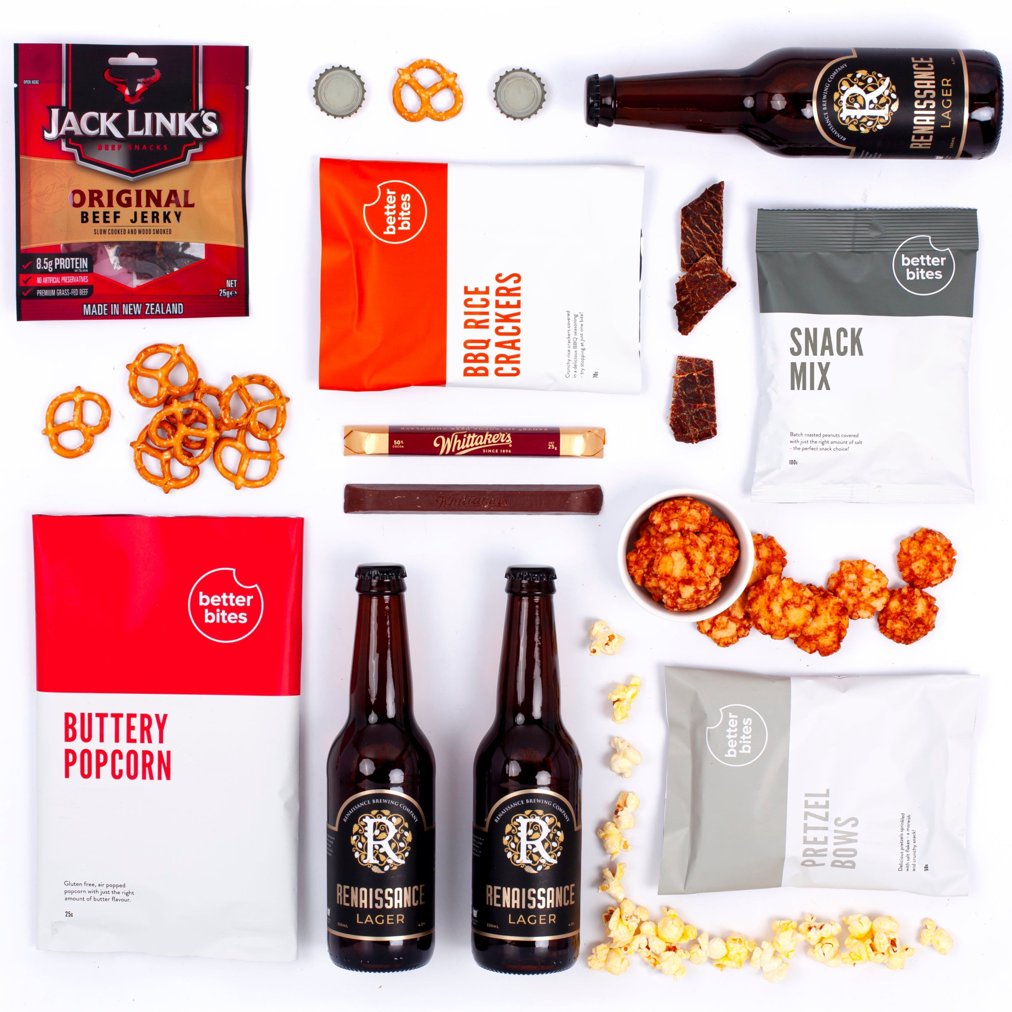 Cheers With Beers Gift Basket, Stoke Brewery Craft Beer & Snacks ...