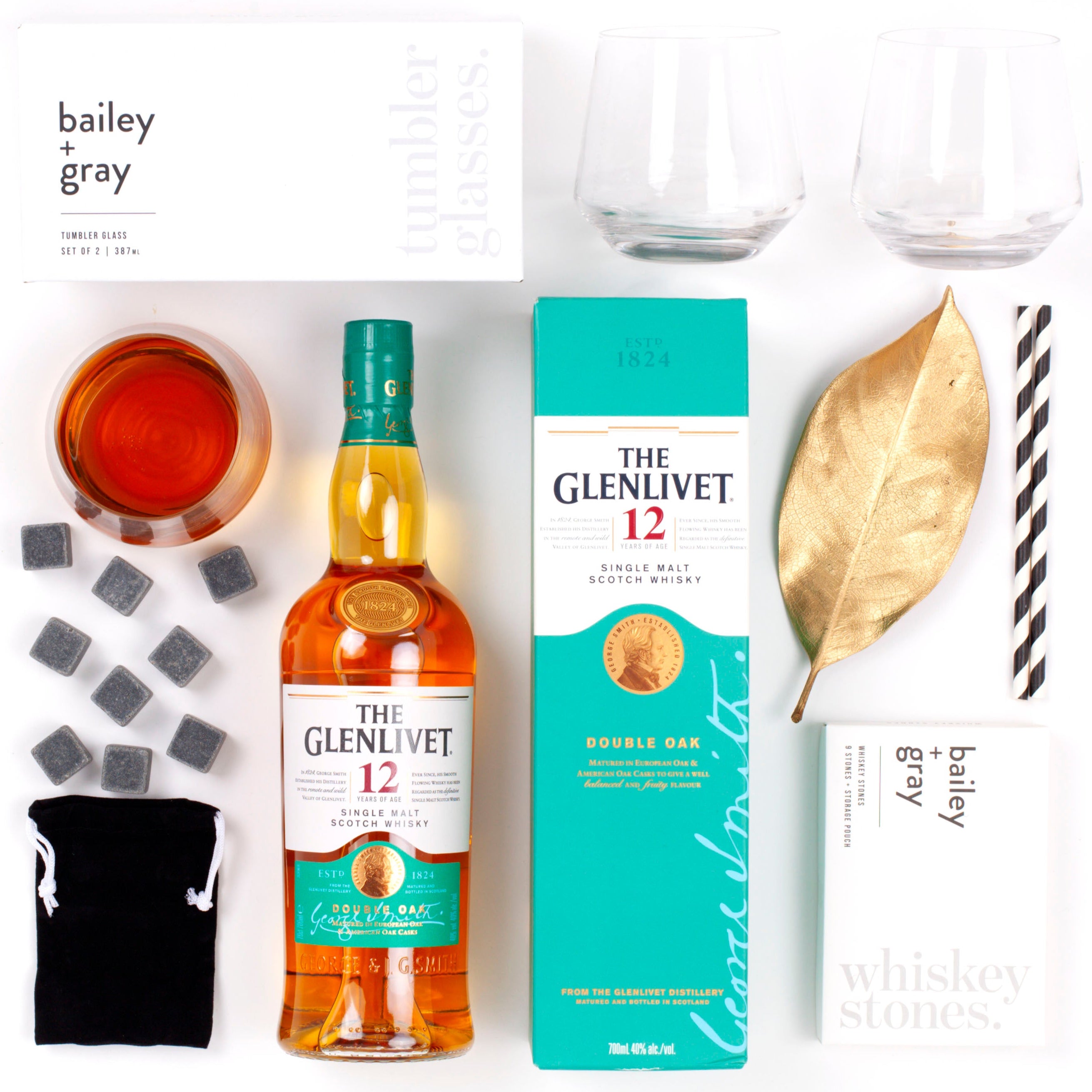 Glenlivet Hamper, Whiskey Gift Basket & Tumbler Set | Giftbox Boutique