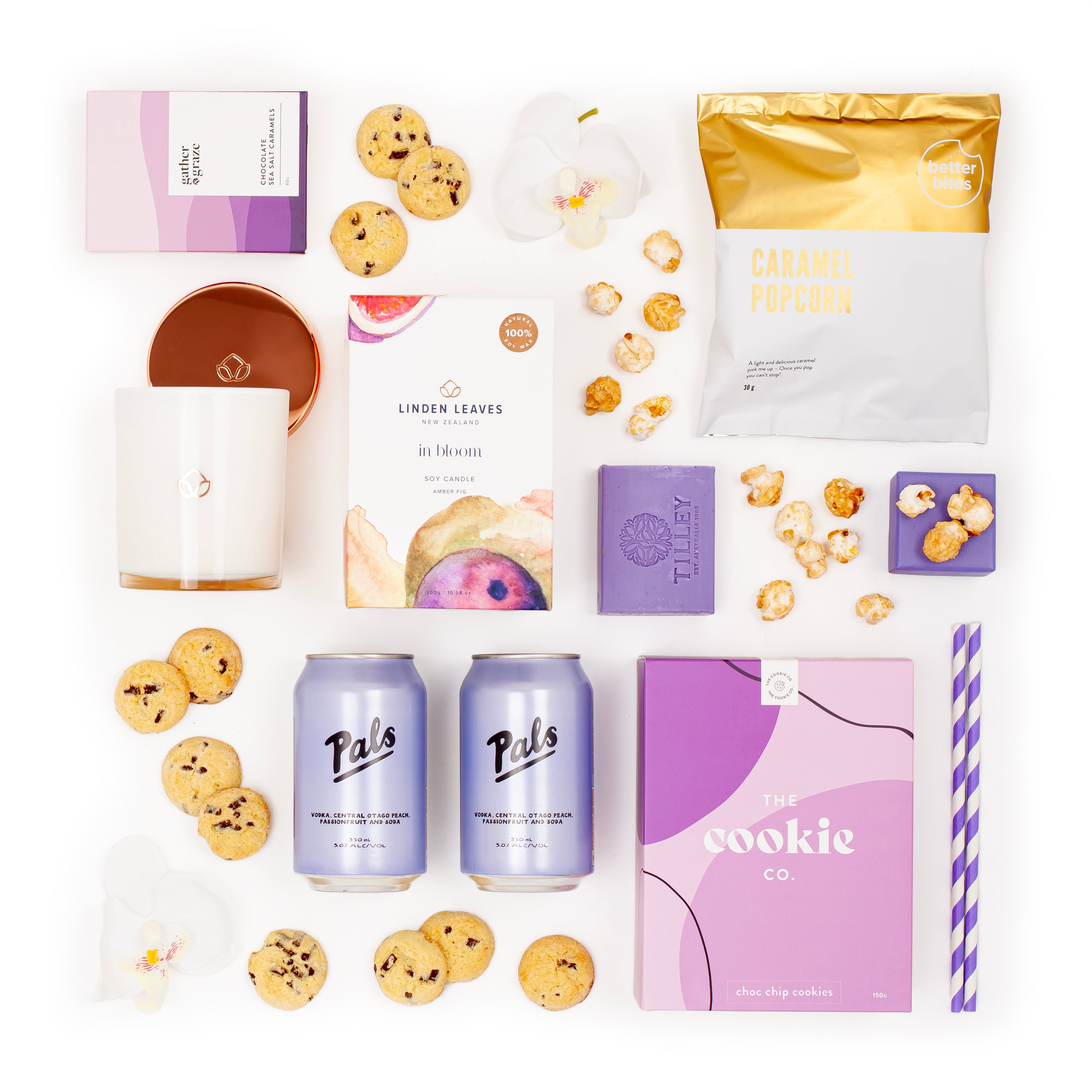 Perfect Pals, Purple Pals & Candle Hamper | Giftbox Boutique
