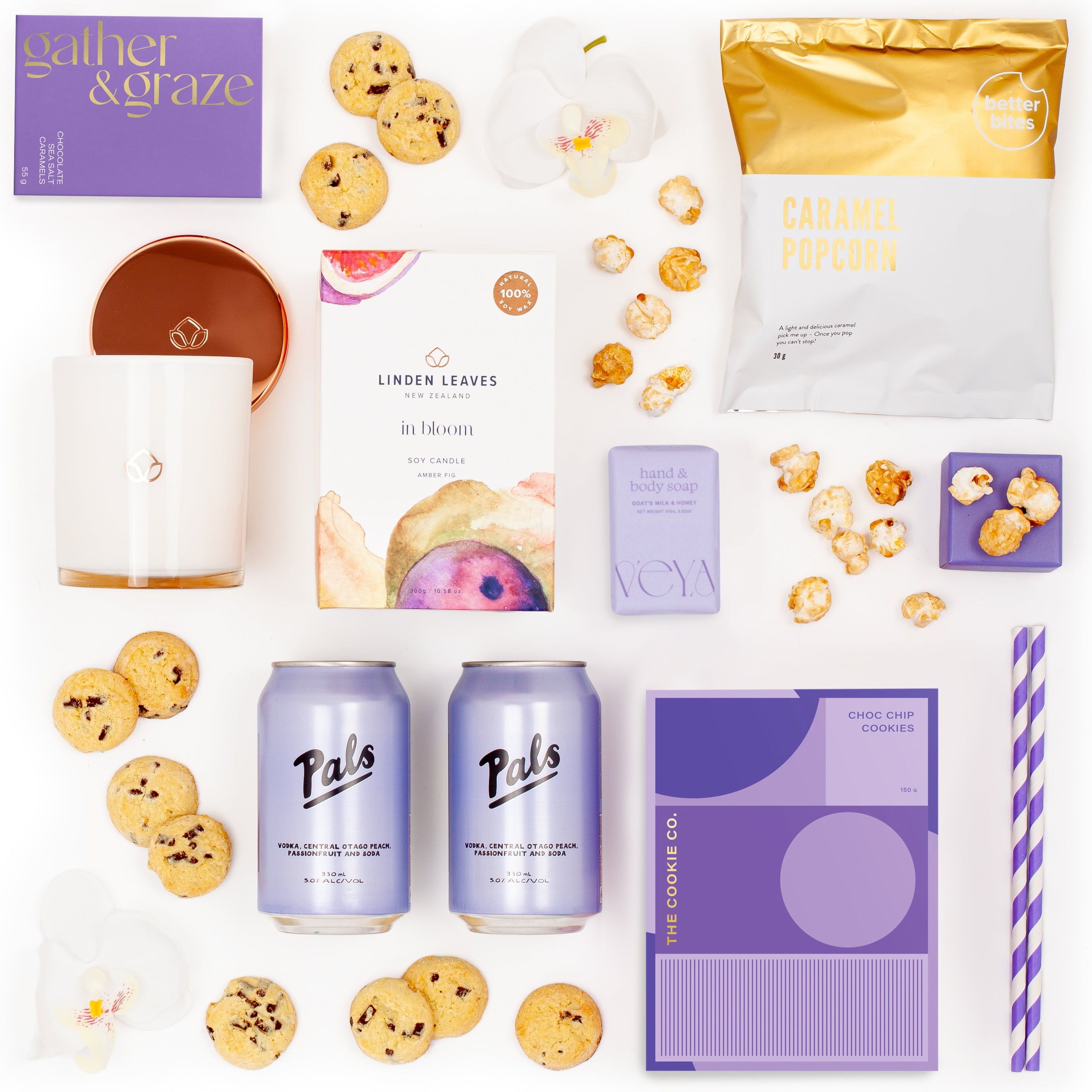 Perfect Pals, Purple Pals & Candle Hamper | Giftbox Boutique