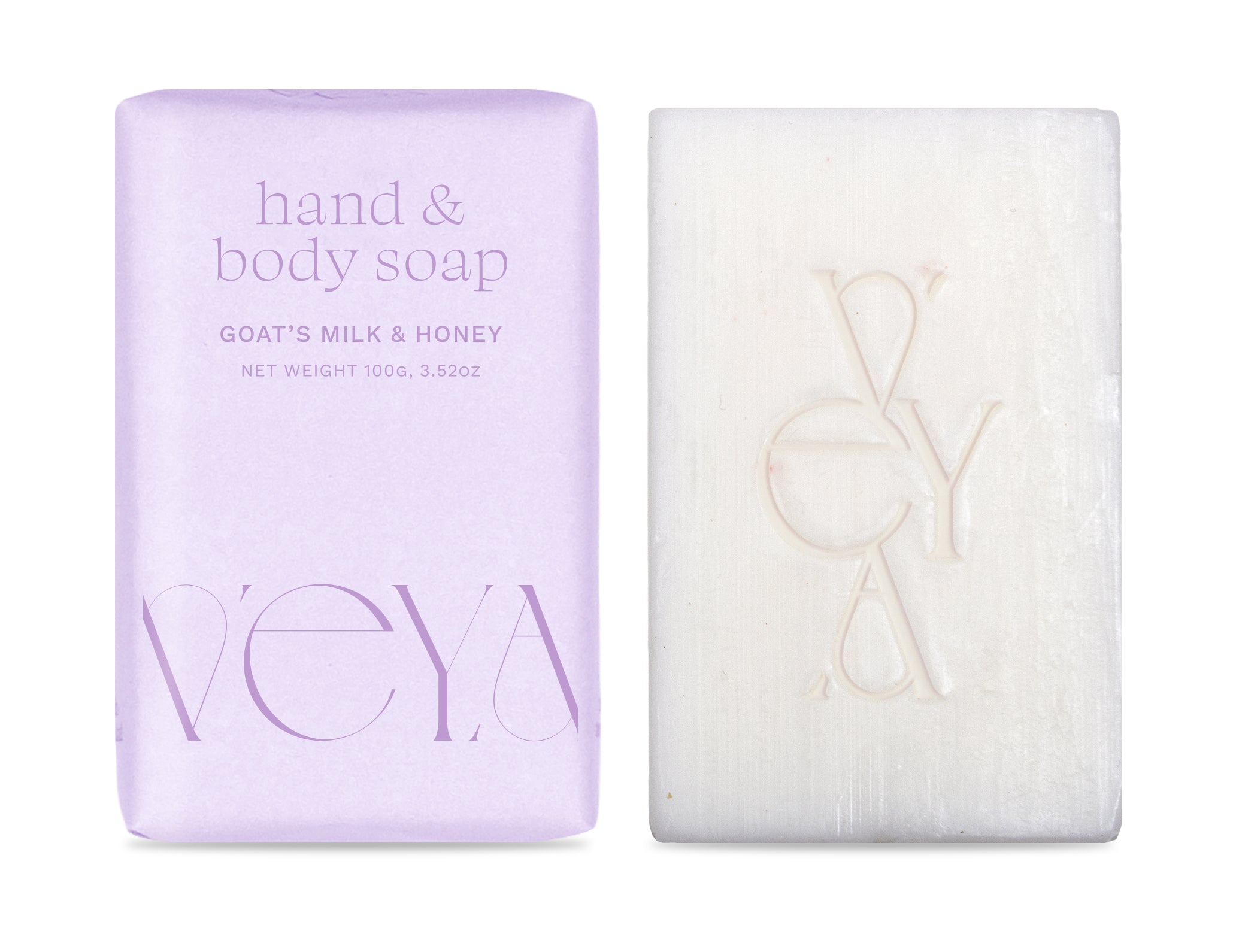 VEYA Hand & Body Soap 100g - Goat's Milk & Honey - Wrapped Purple ...