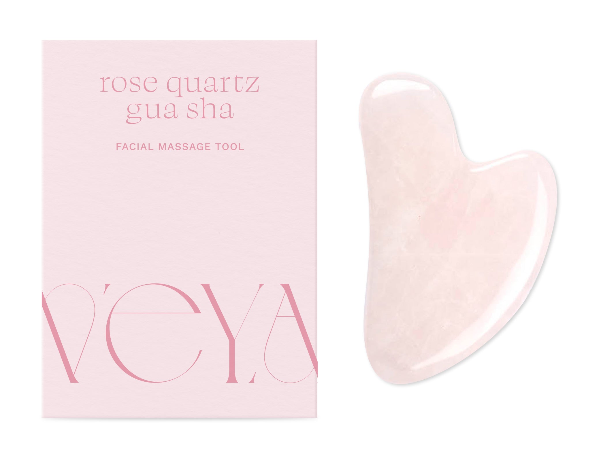 VEYA Rose Quartz Gua Sha | Giftbox Boutique
